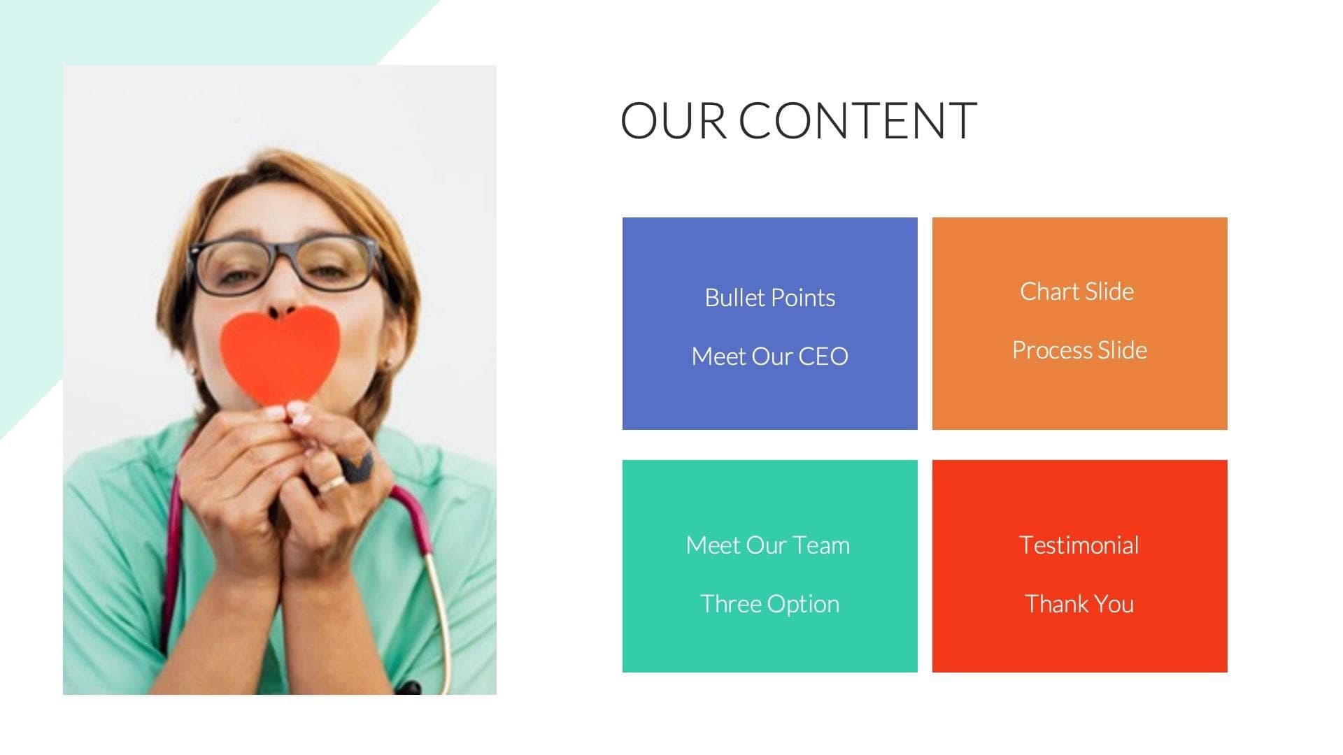 Colorful Professional and Simple Heart Presentation Template S07242301 ...