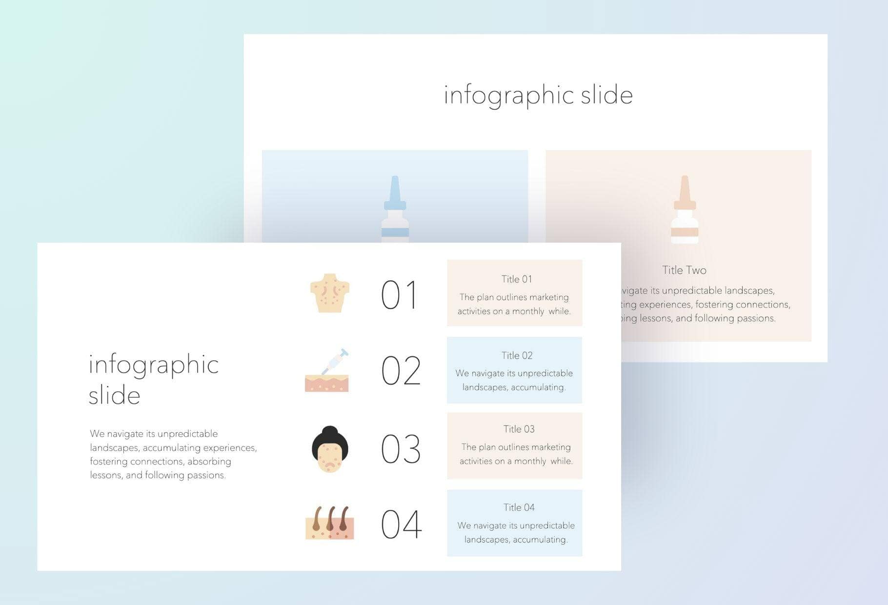 Dermatology and Skin Care Presentation S08182301 | Infografolio