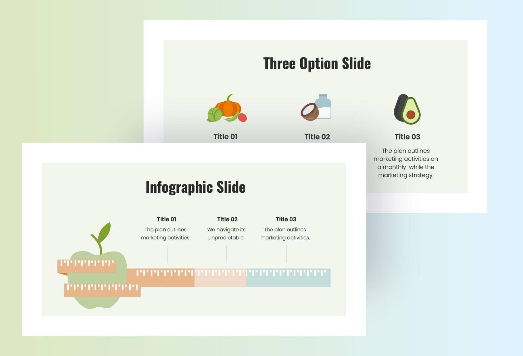 Healthy Lifestyle Presentation Template S08072301 – Infografolio