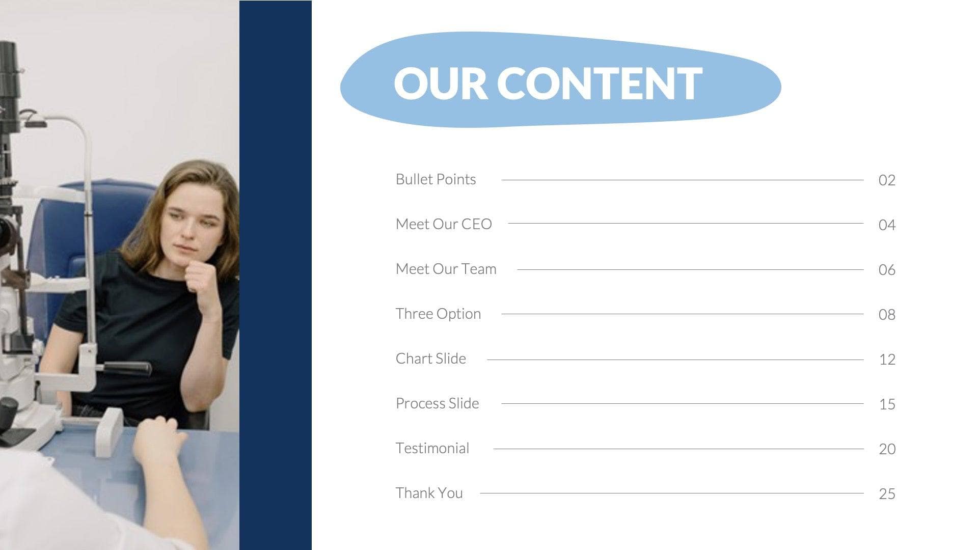 Ophthalmology Presentation Template S08202301 | Infografolio