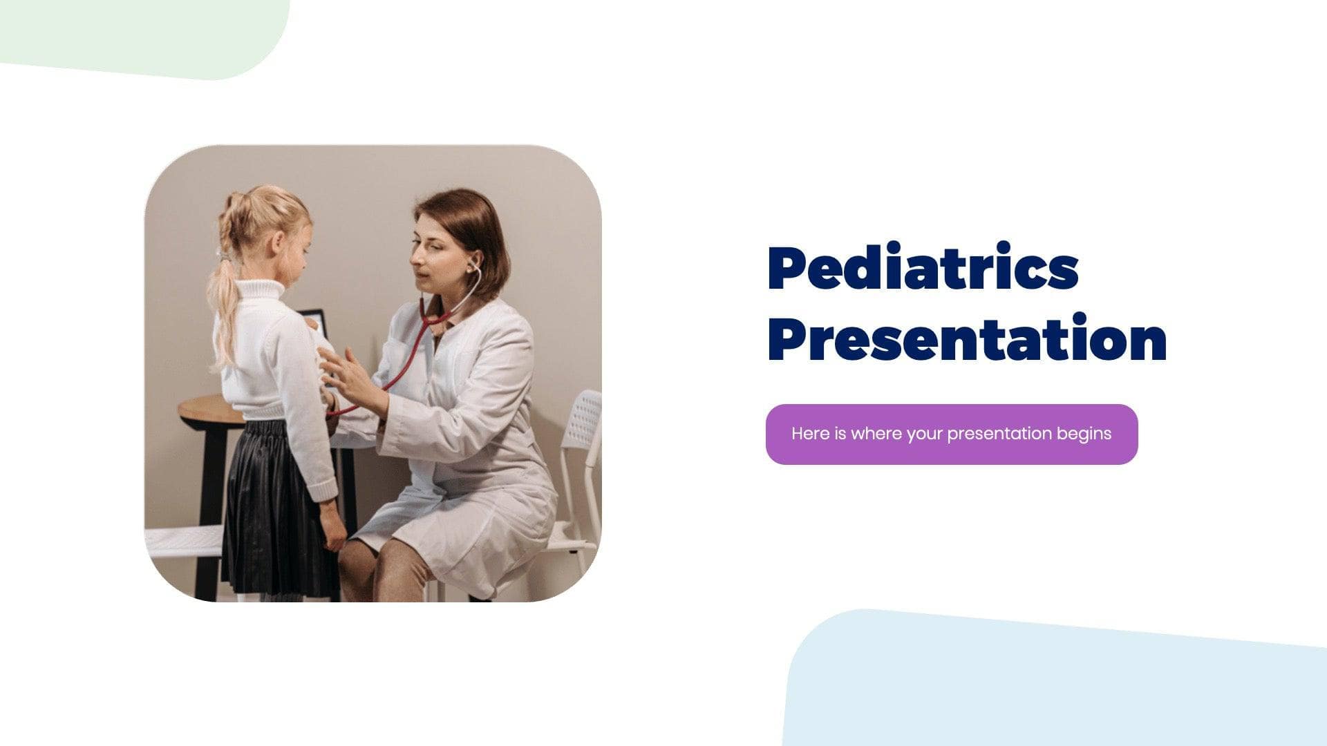 Pediatrics Presentation Template S08102301 | Infografolio
