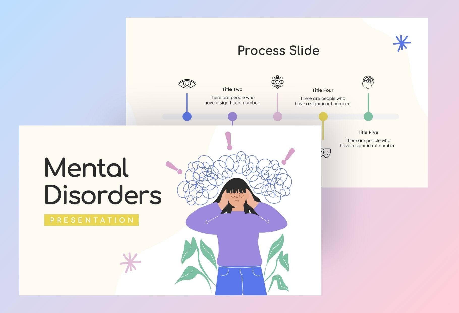 Mental Disorders Presentation Template S10202301 | Infografolio