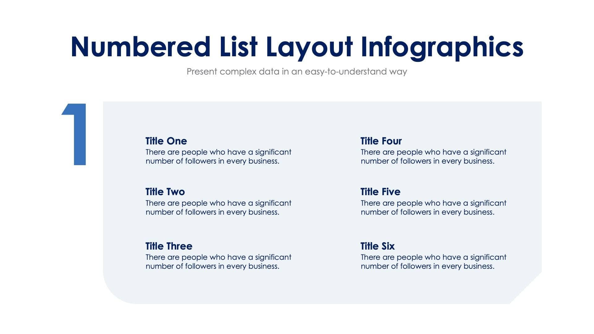 Numbered List Layout Slide Infographic Template S02212405 | Infografolio