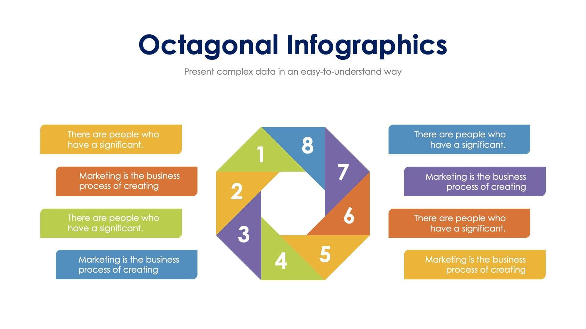 Octagonal Infographic Template S01182405 | Infografolio