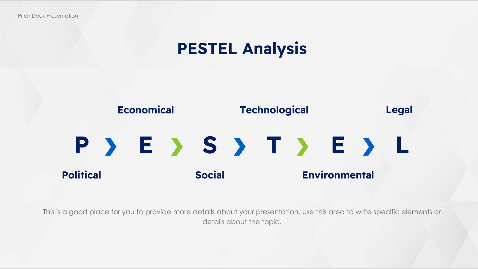 PESTEL Analysis Blue Light Green Slide Template S10272201 | Infografolio