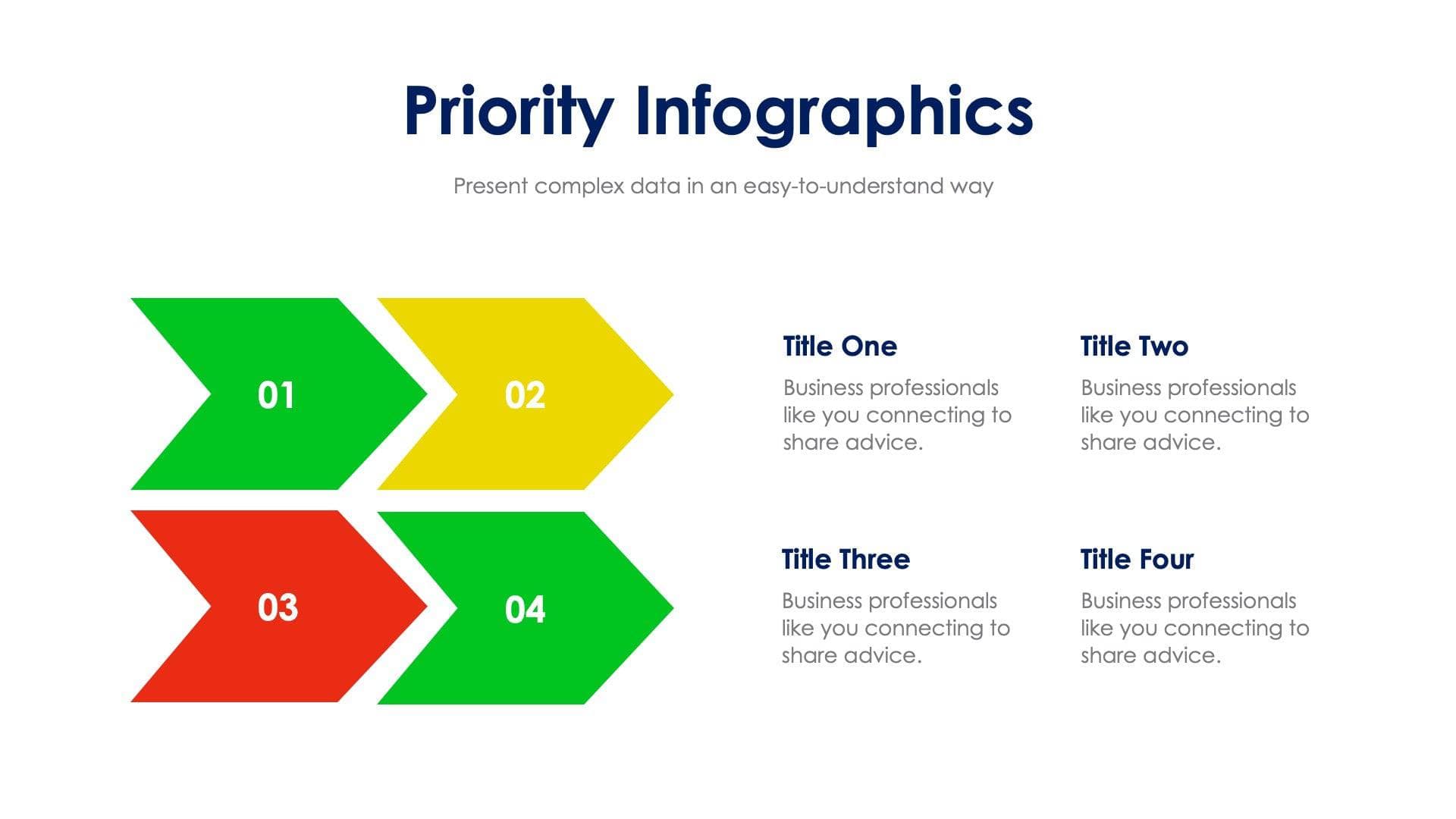 Priority Slide Infographic Template S12202303 | Infografolio