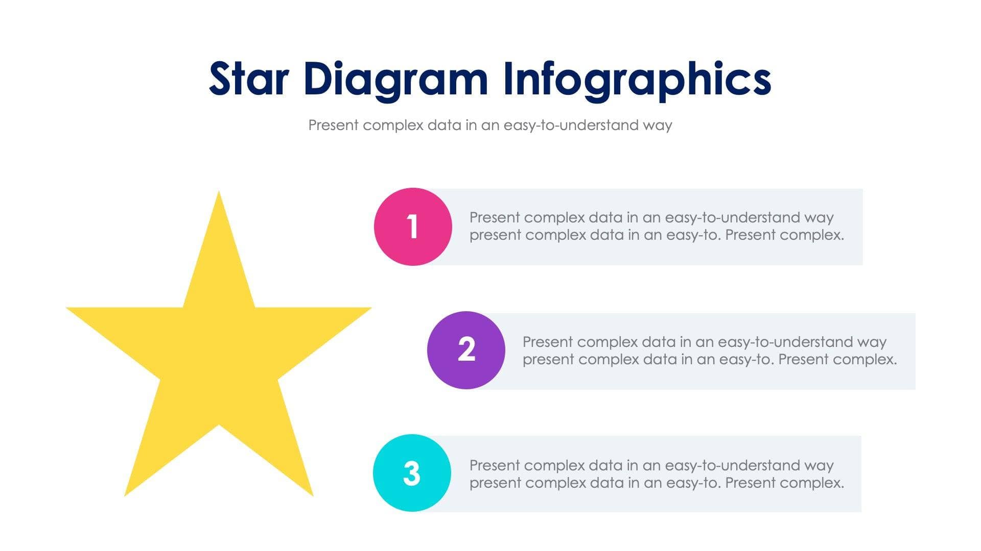 Star Diagram Slide Infographic Template S12202301 | Infografolio