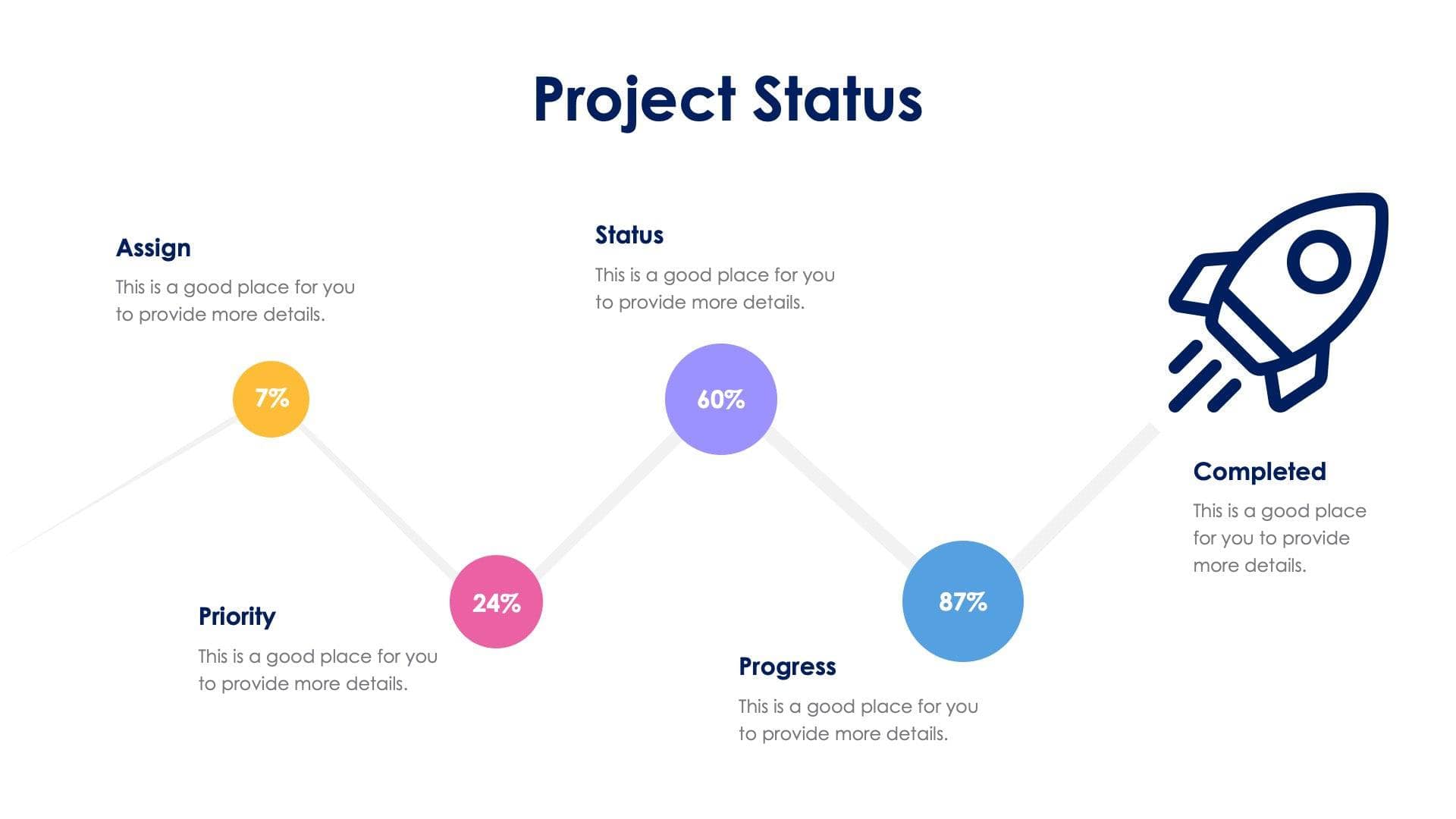 Project Status Slide Infographic Template S04202307 | Infografolio