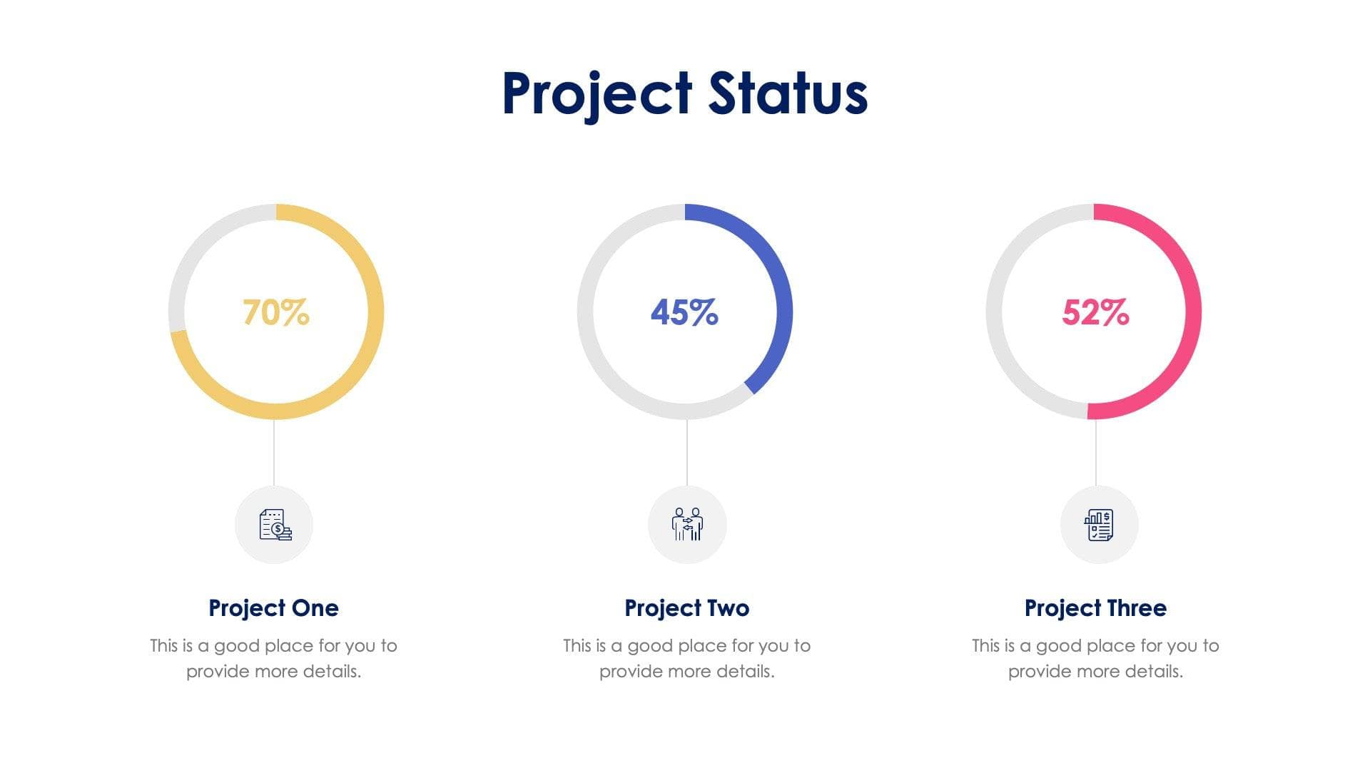 Project Status Slide Infographic Template S04202313 | Infografolio