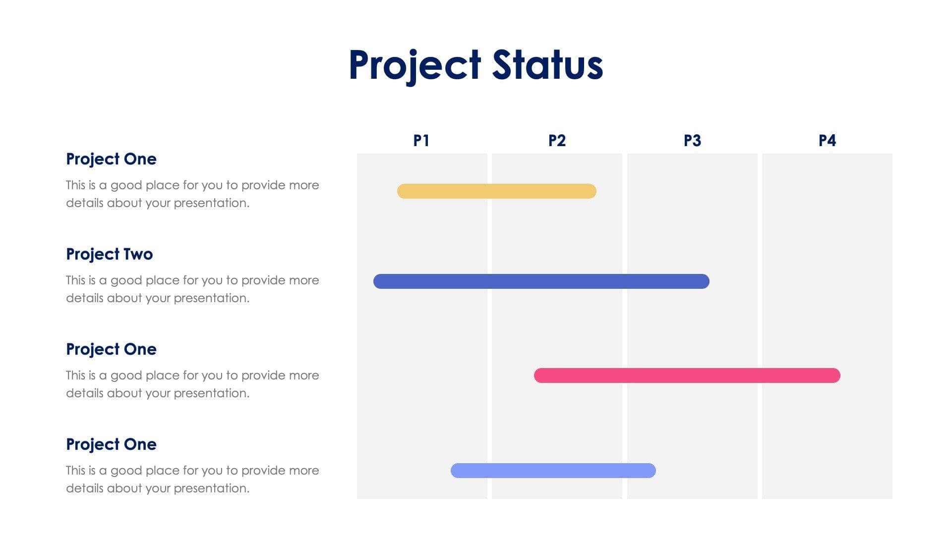 Project Status Slide Infographic Template S04202315 | Infografolio
