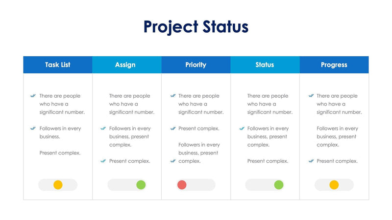 Project Status Slides | Infografolio