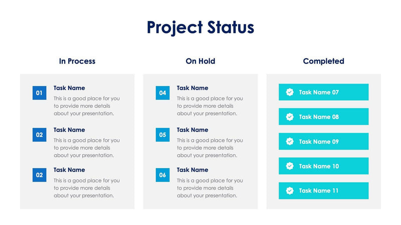 Project Status Slides | Infografolio