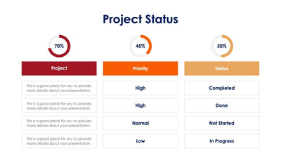 Project Status Slides | Infografolio