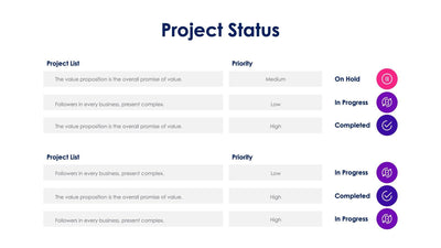 Project Status Slides | Infografolio