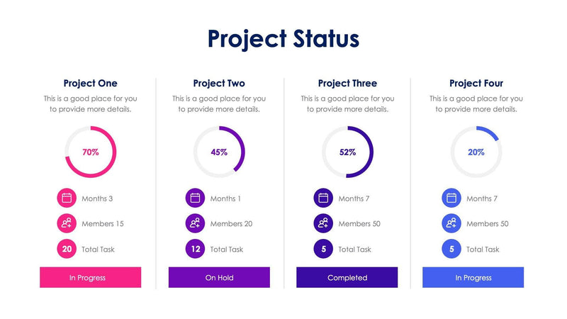 Project Status Slides – Infografolio