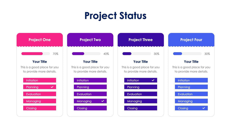 Project Status Slides | Infografolio