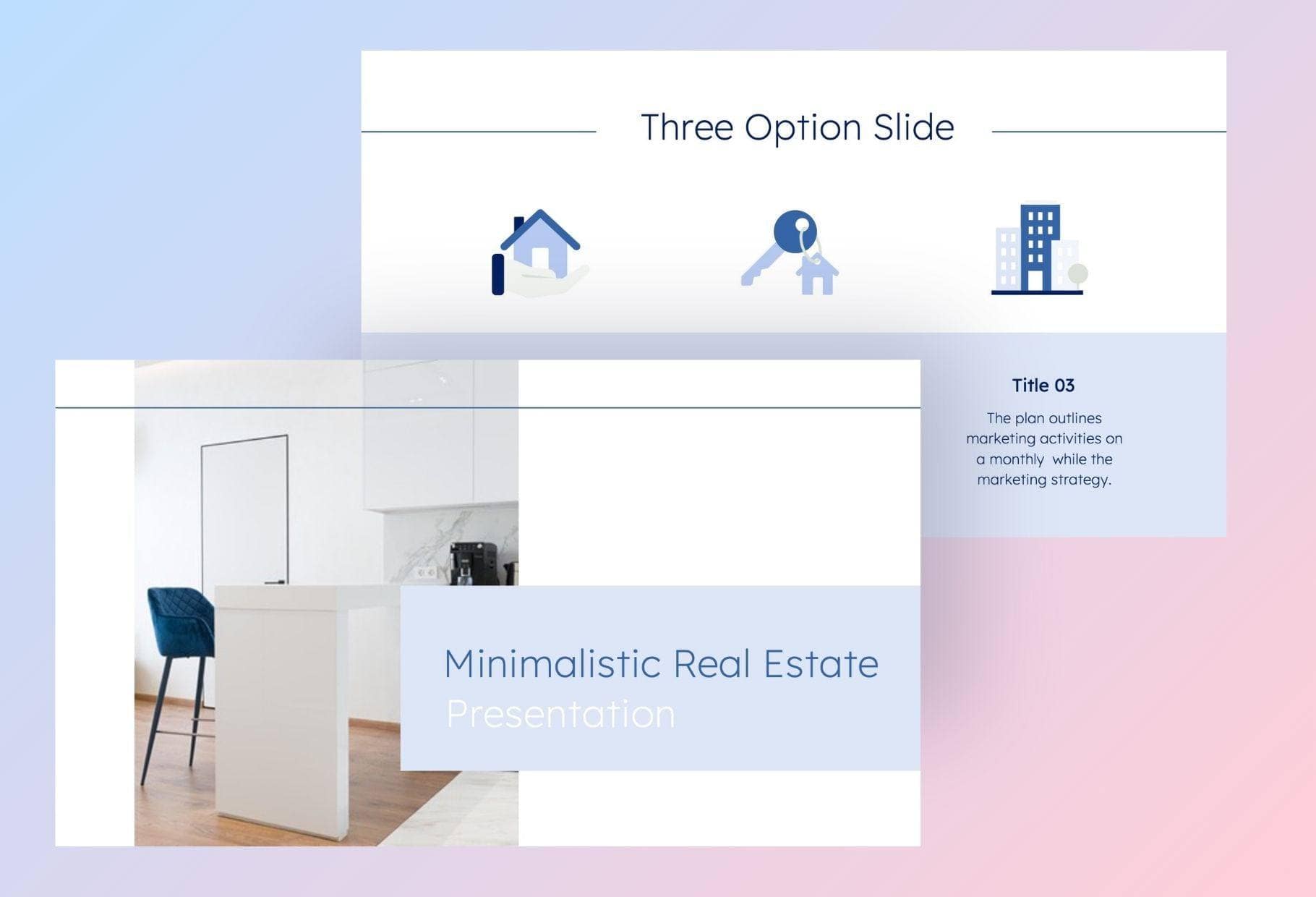 Minimalistic Real Estate Presentation Template S09052301 | Infografolio