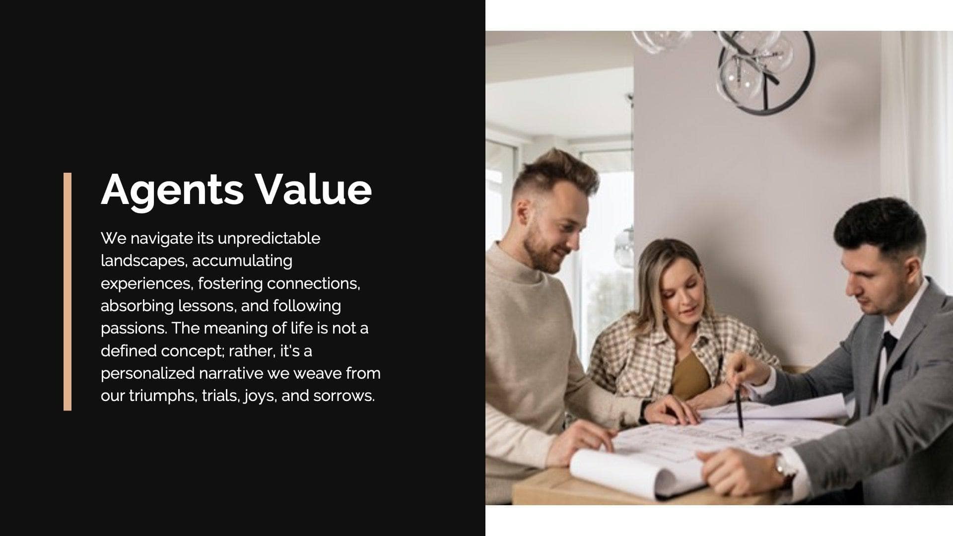 Real Estate Agents Presentation Template S08222301 | Infografolio