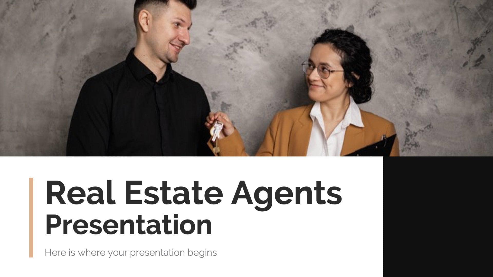 Real Estate Agents Presentation Template S08222301 | Infografolio