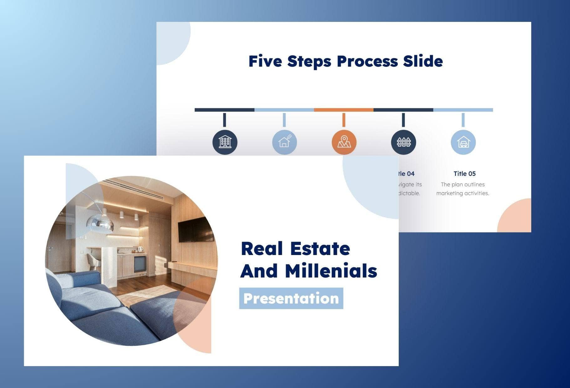 Real Estate and Millenials Presentation Template S09082301 | Infografolio