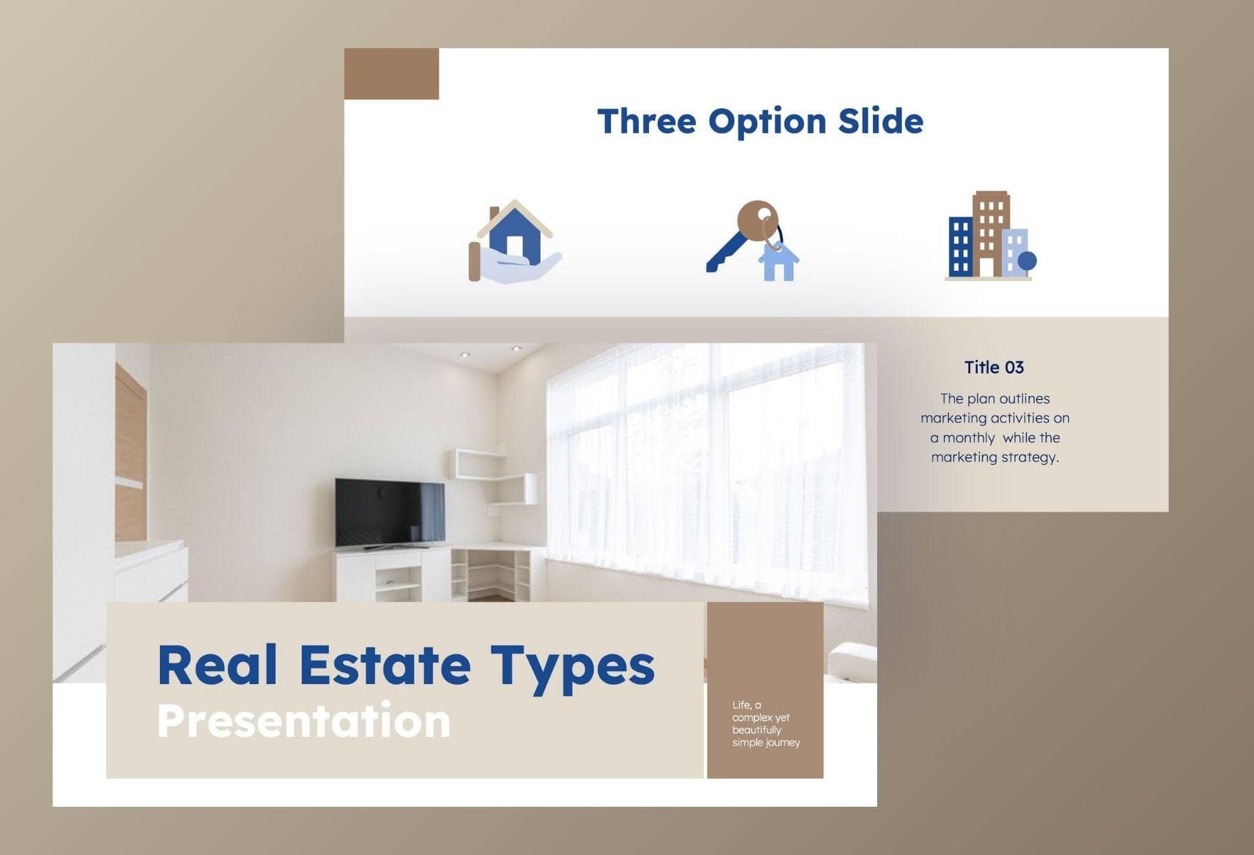 Real Estate Types Presentation Template S09052301 | Infografolio