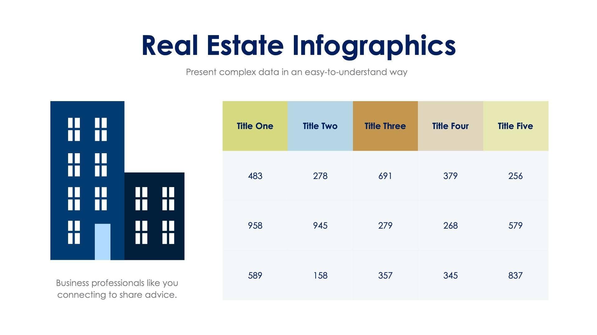 Real Estate Slide Infographic Template S01082403 | Infografolio