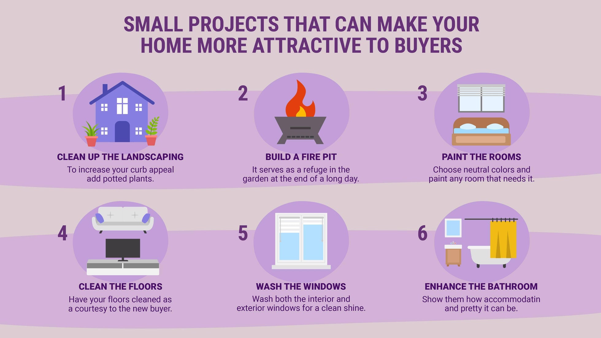 Small Projects That Can Make Your Home Attractive to Buyers Infographi ...