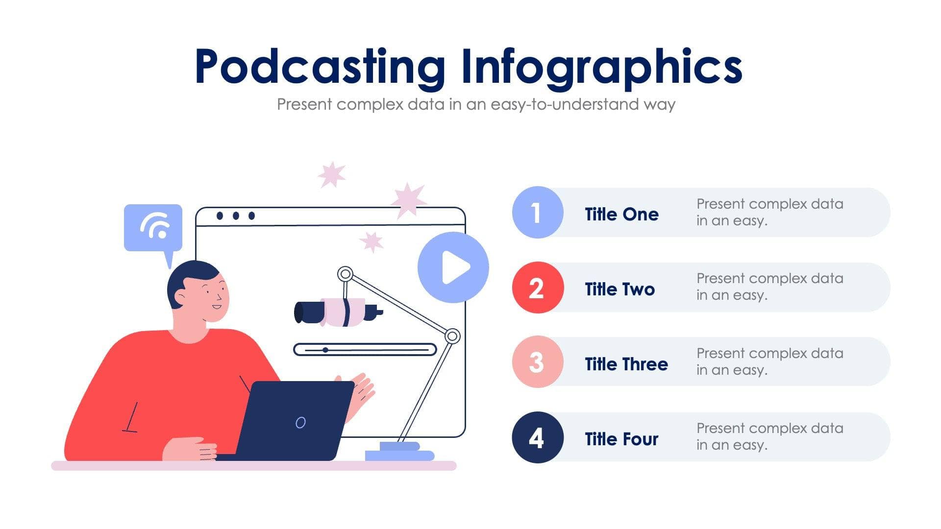 Podcasting Slide Infographic Template S01272301 | Infografolio