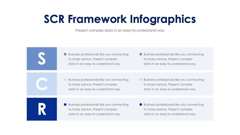 SCR Framework Slides | Infografolio
