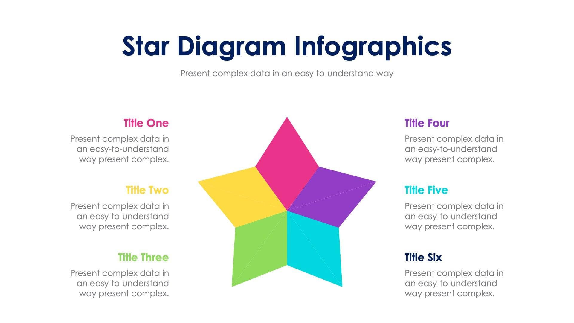 Star Diagram Slide Infographic Template S12202302 | Infografolio