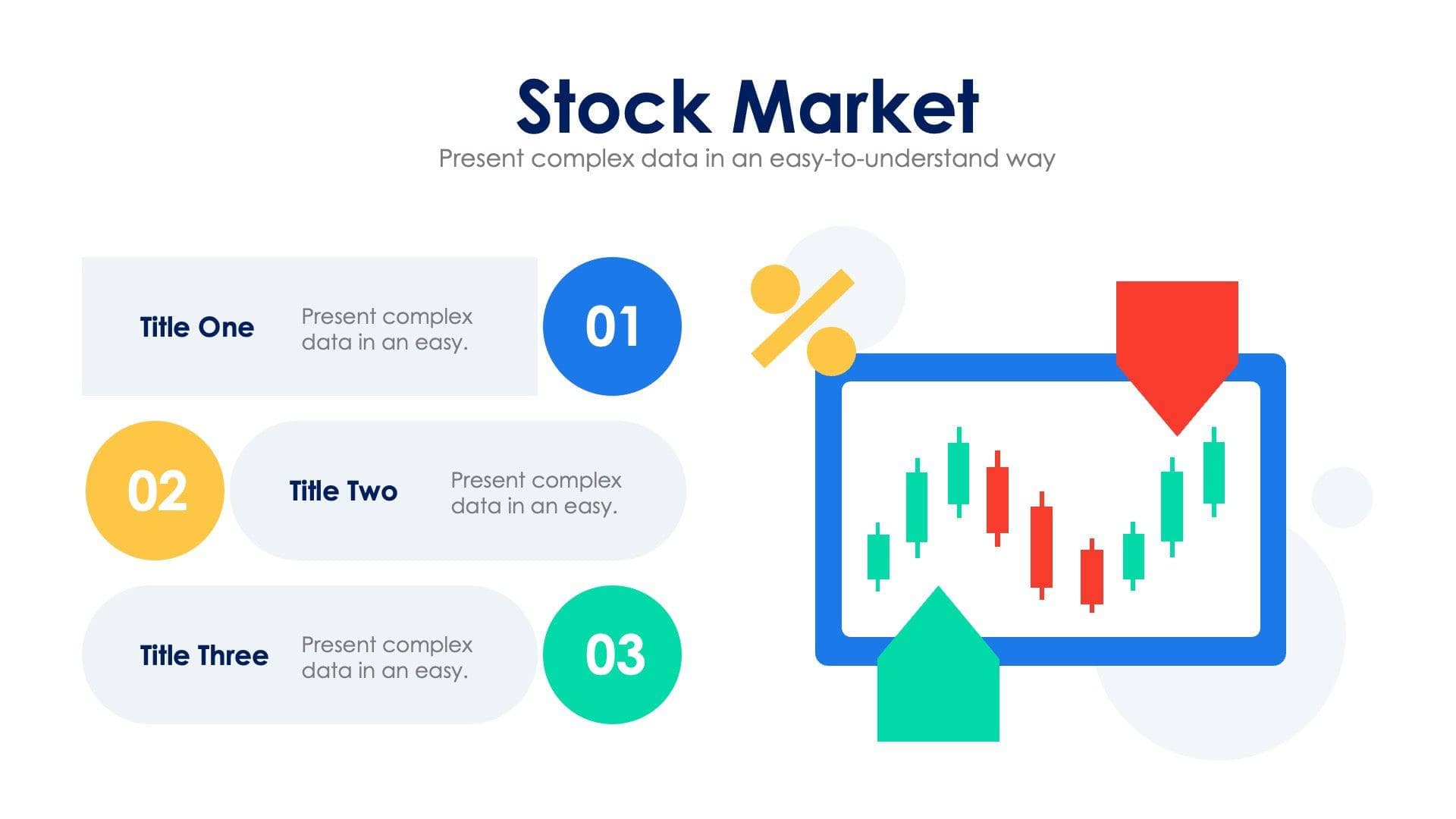 Stock Market Slide Infographic Template S02052305 | Infografolio