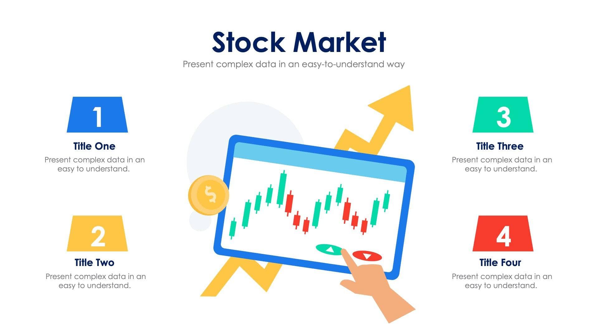Stock Market Slide Infographic Template S02052306 | Infografolio