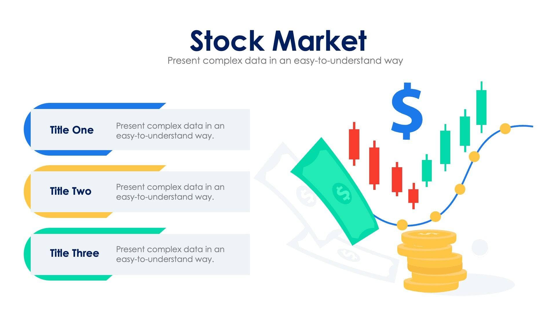 Stock Market Slide Infographic Template S02052307 | Infografolio