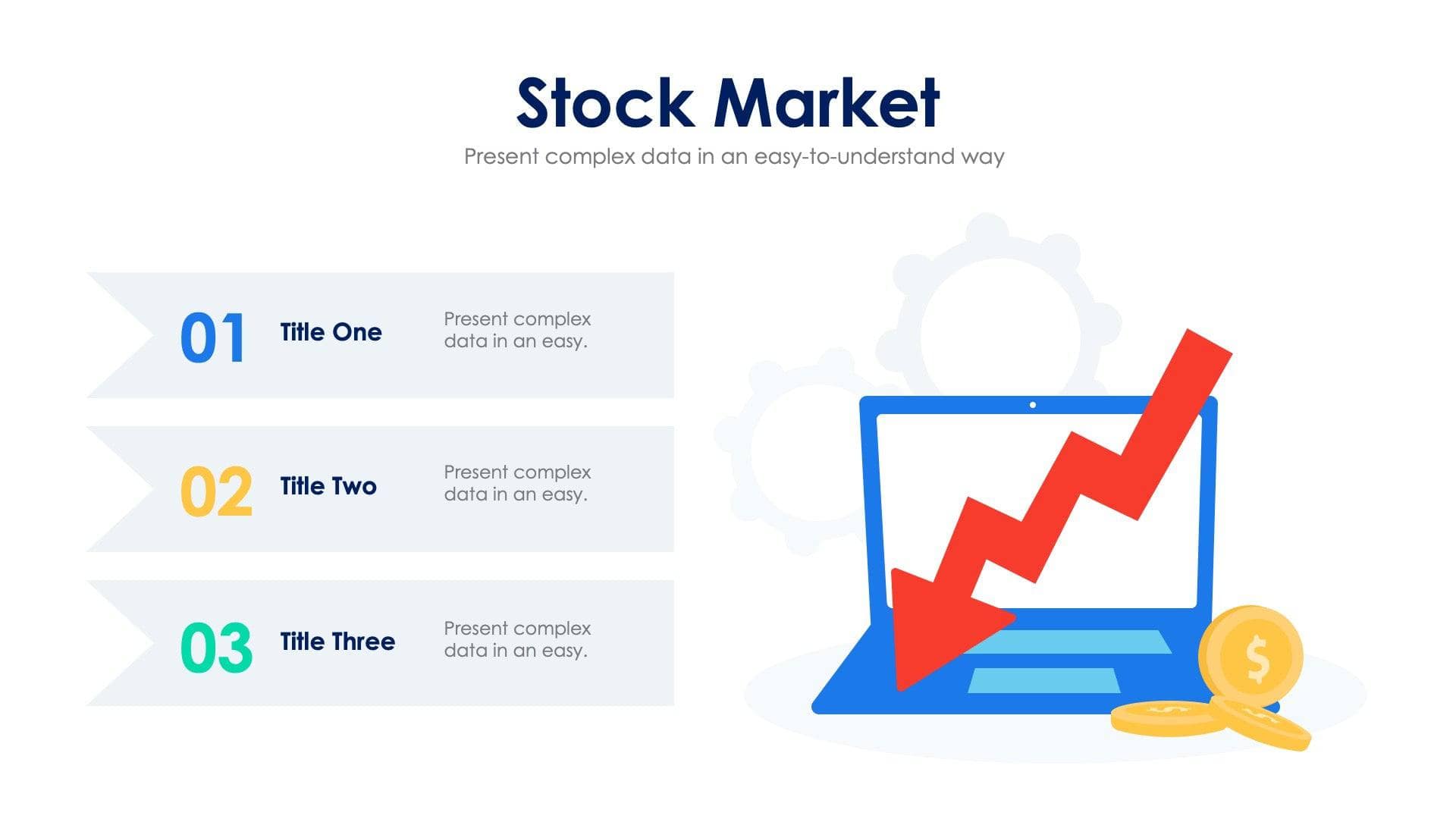 Stock Market Slide Infographic Template S02052310 | Infografolio
