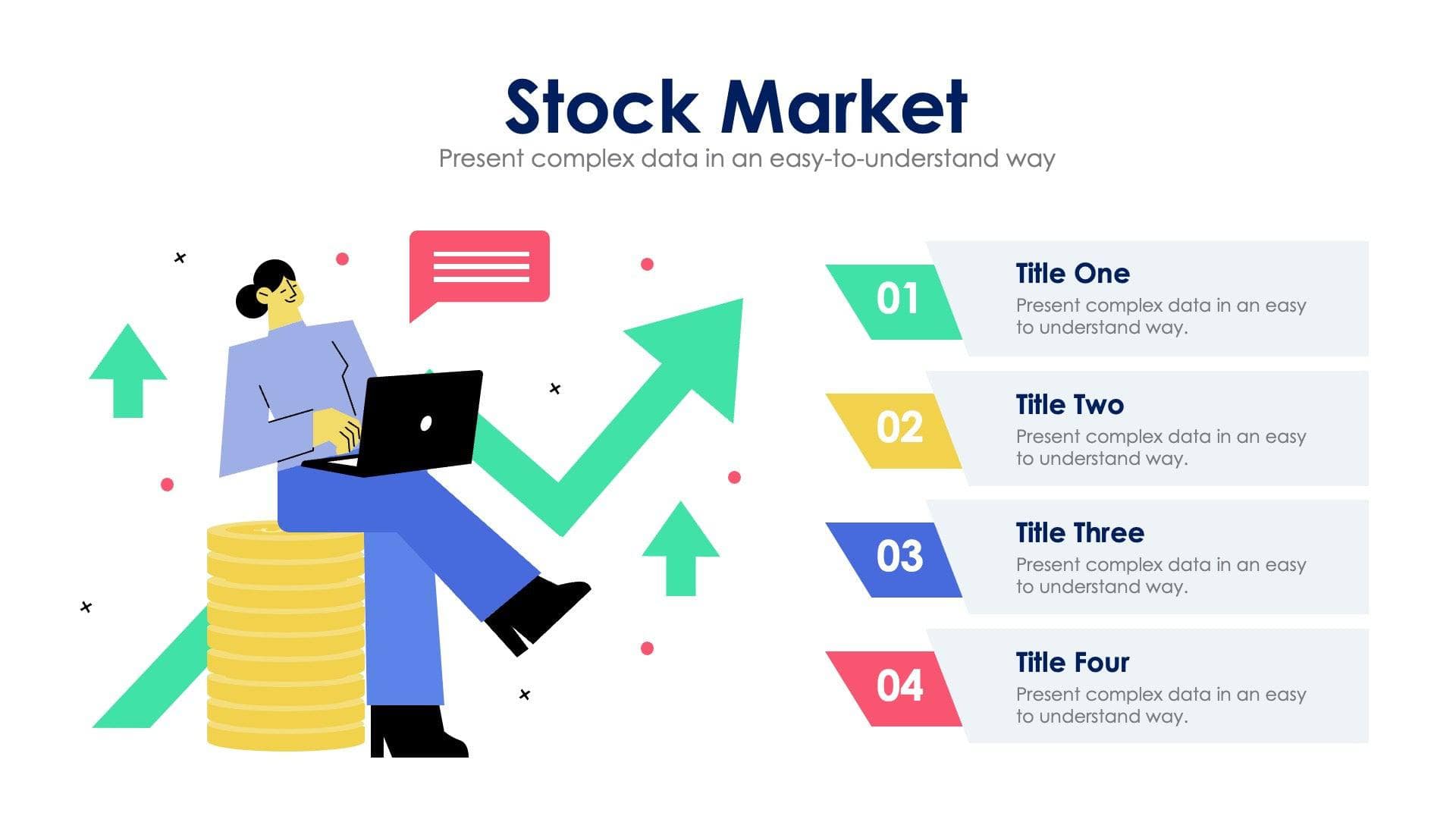 Stock Market Slide Infographic Template S02052314 | Infografolio