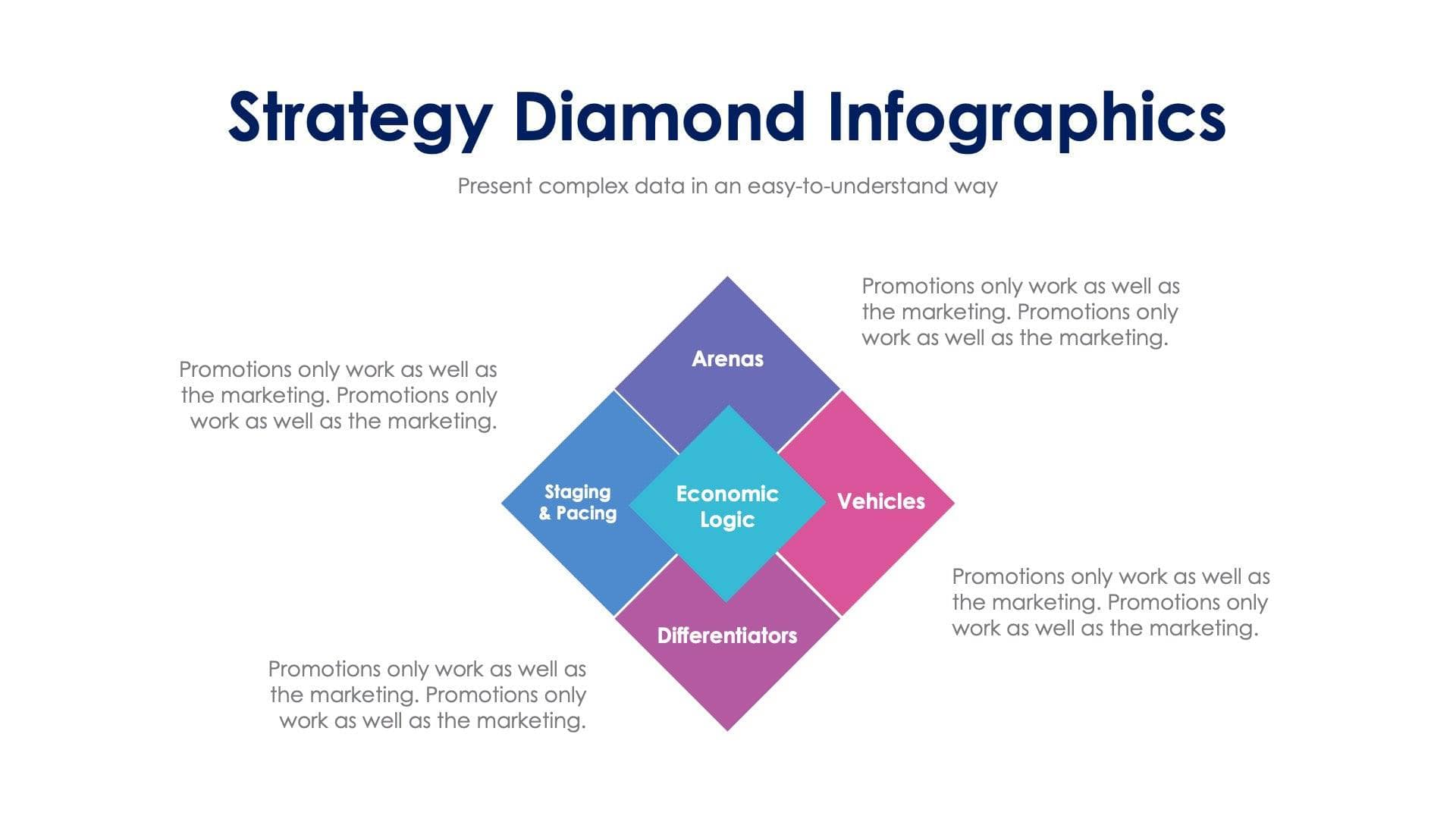 Strategy Diamond Slide Infographic Template S12202301 | Infografolio
