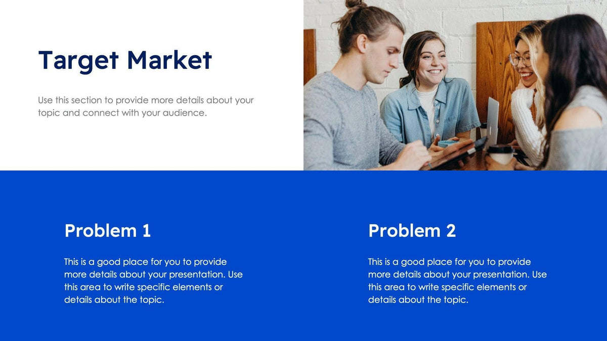 Target Market Blue Slide Template S10172203 – Infografolio