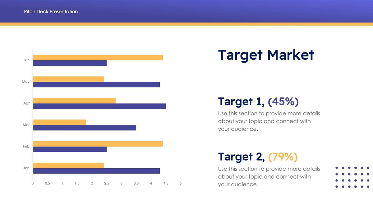 Target Market Purple and Orange Slide Template S10172206 – Infografolio