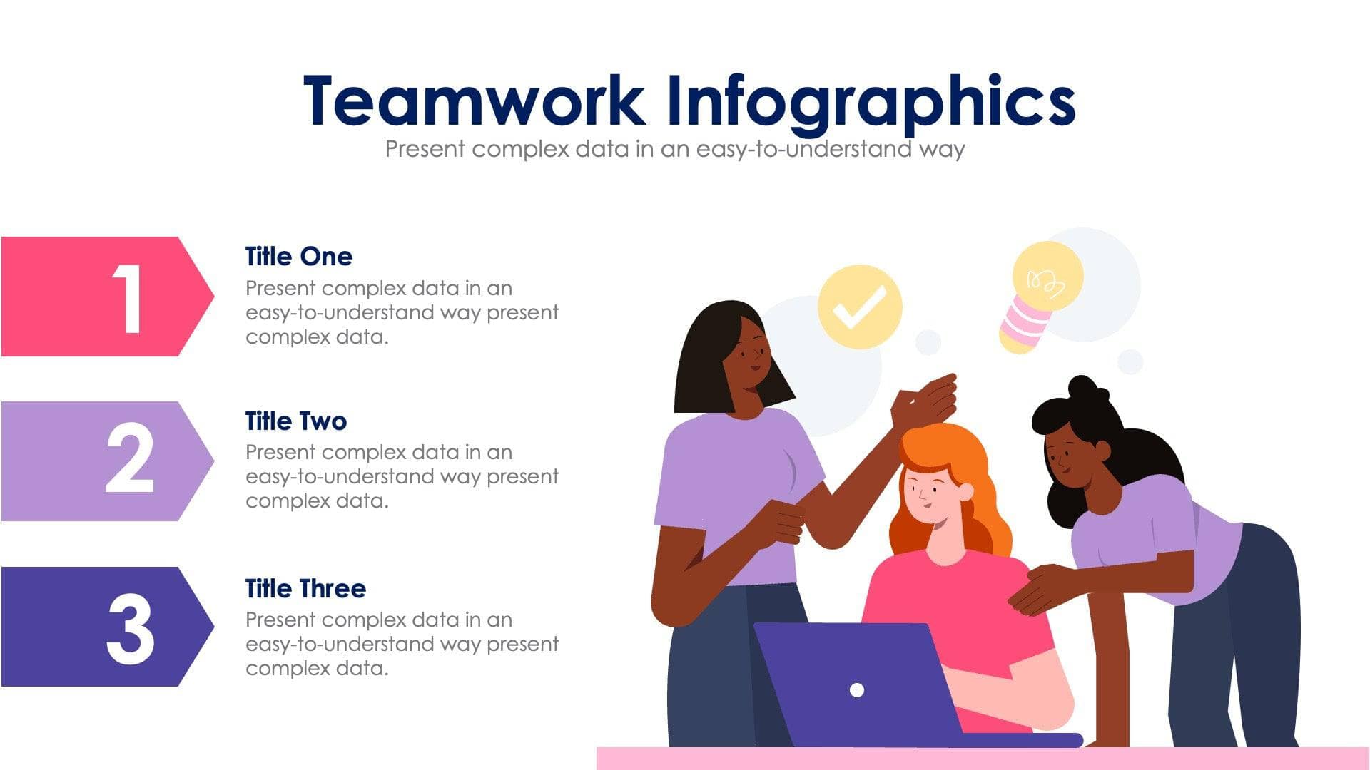Teamwork Slide Infographic Template S02062308 | Infografolio