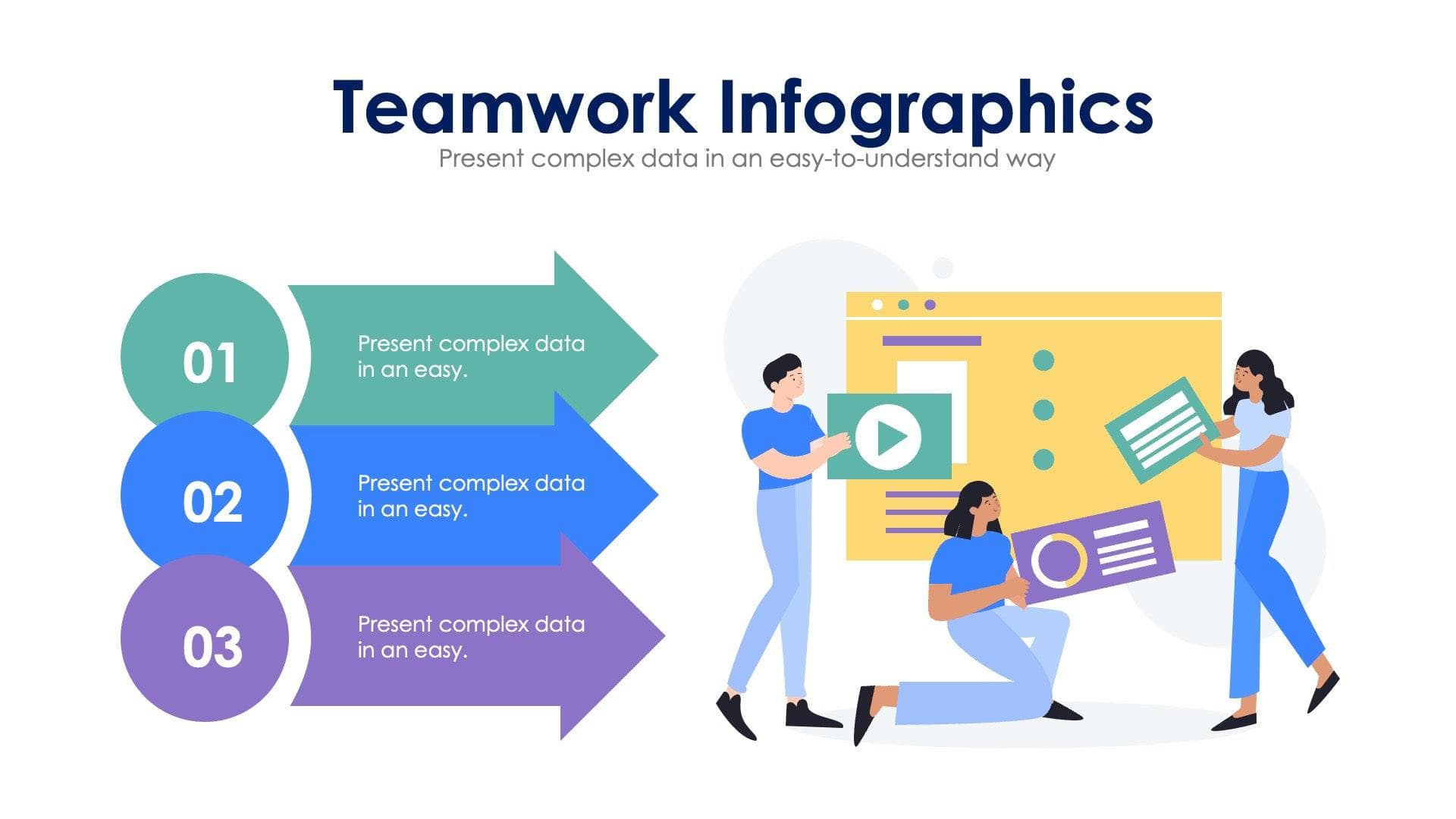 Teamwork Slide Infographic Template S02062316 | Infografolio
