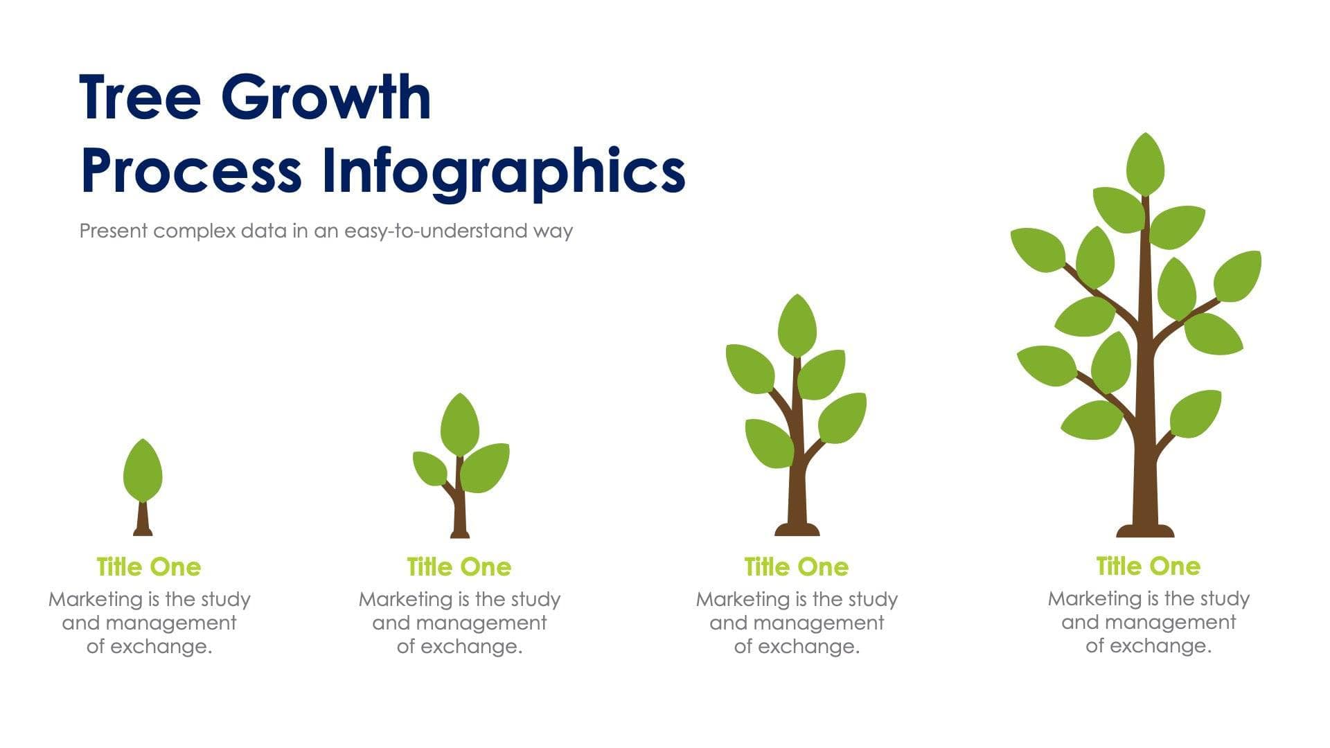Tree Growth Process Slide Infographic Template S12202301 | Infografolio