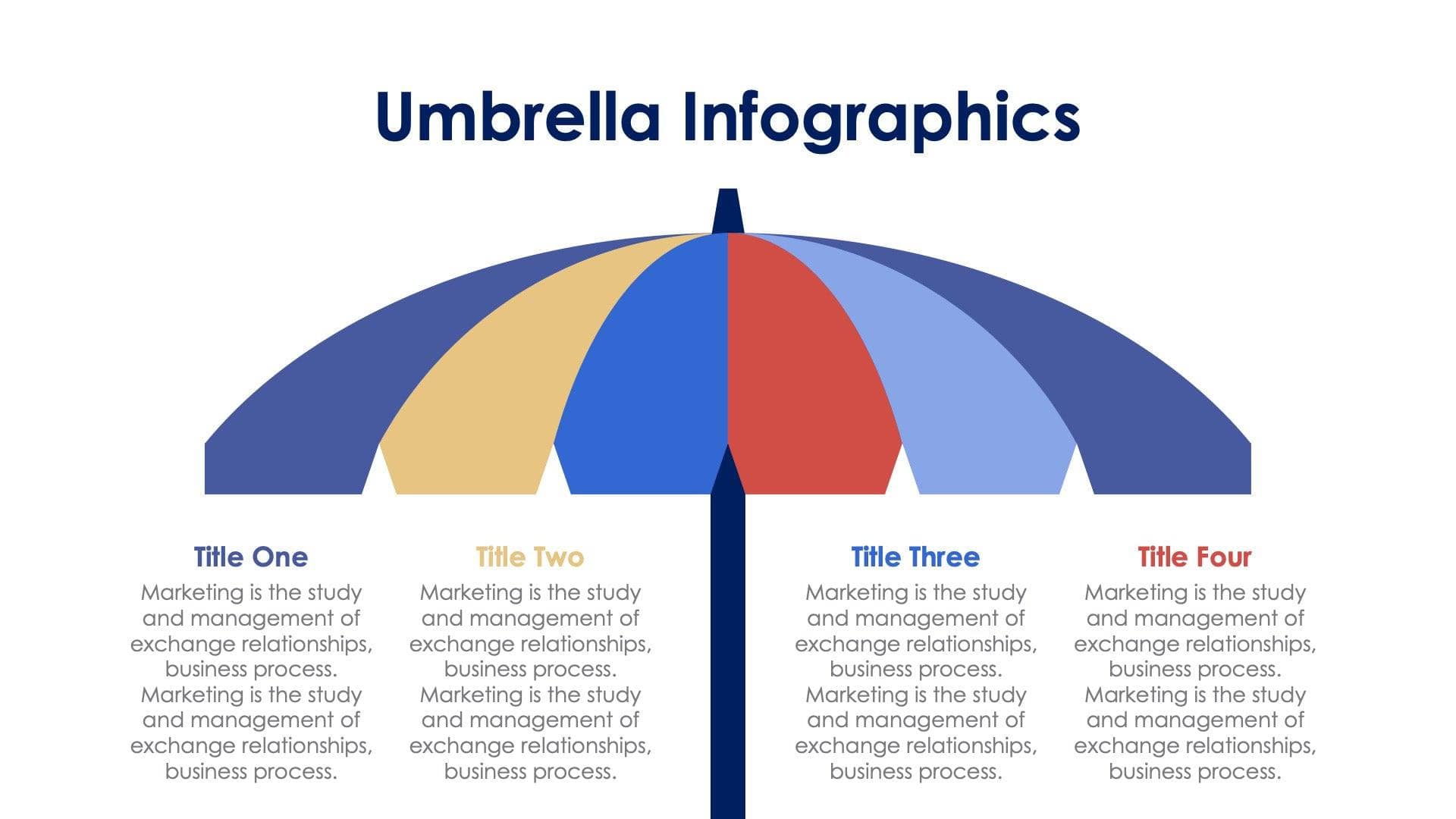 Umbrella Slide Infographic Template S12202304 | Infografolio