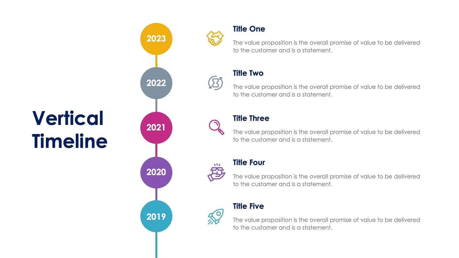 Vertical Timeline Slide Infographic Template S04202306 | Infografolio