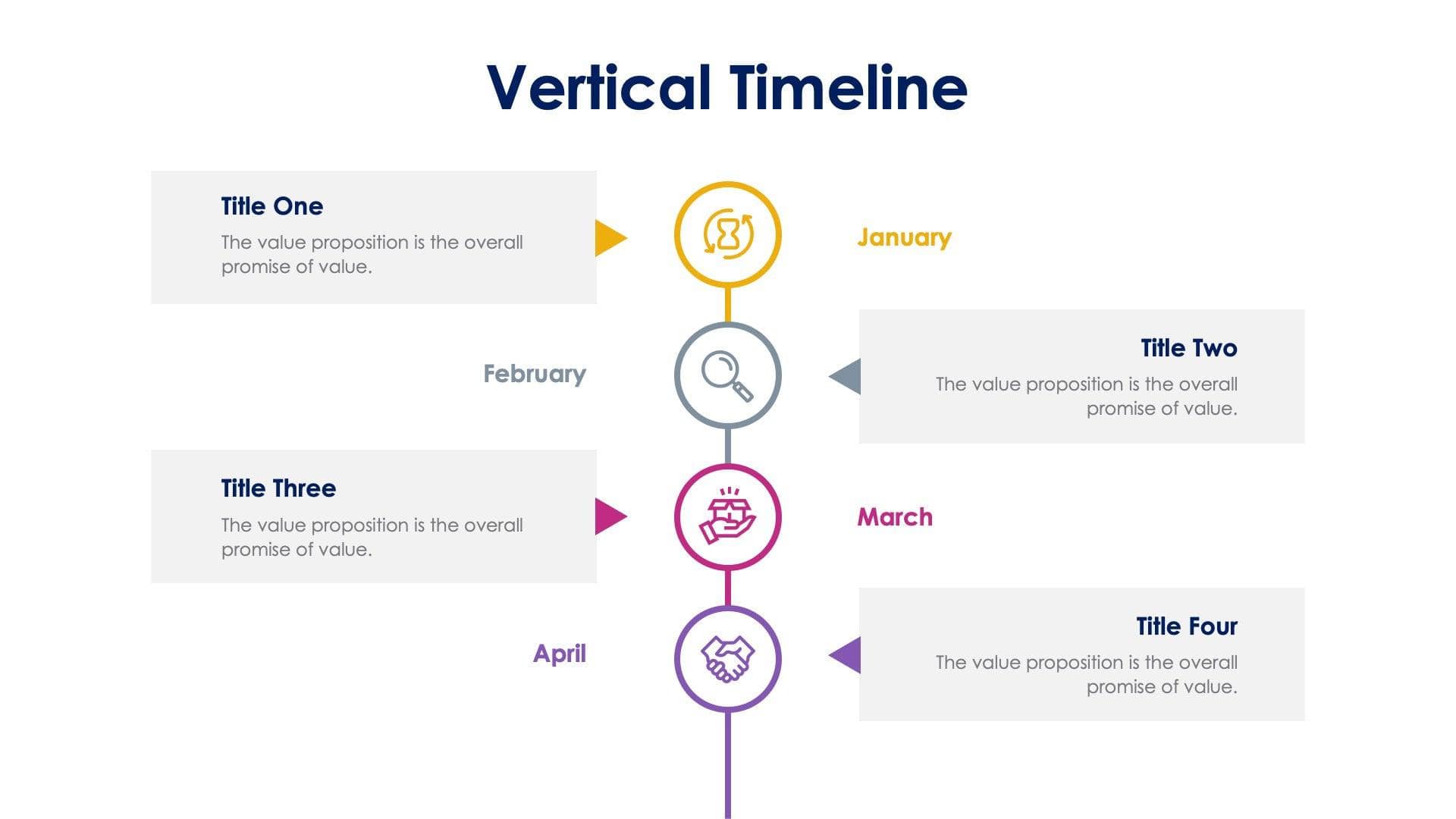 Vertical Timeline Slide Infographic Template S04202307 | Infografolio