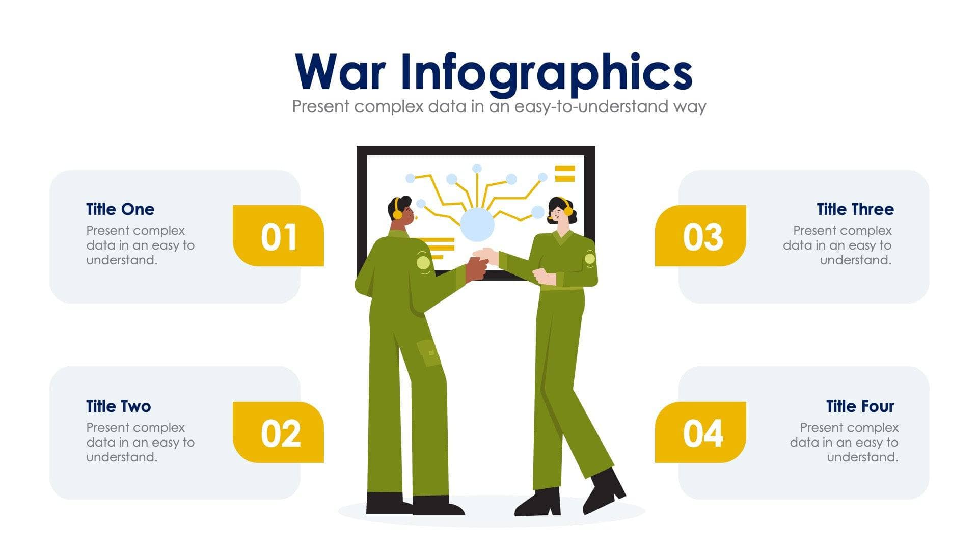 War Slide Infographic Template S01312308 | Infografolio