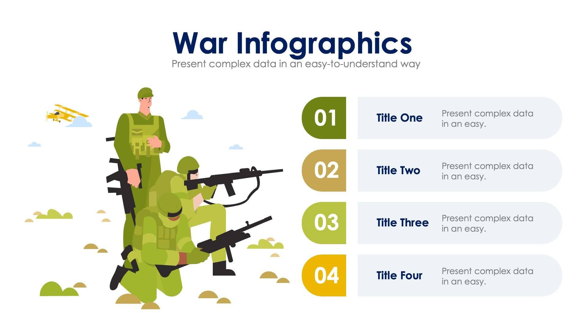 War Slide Infographic Template S01312310 | Infografolio