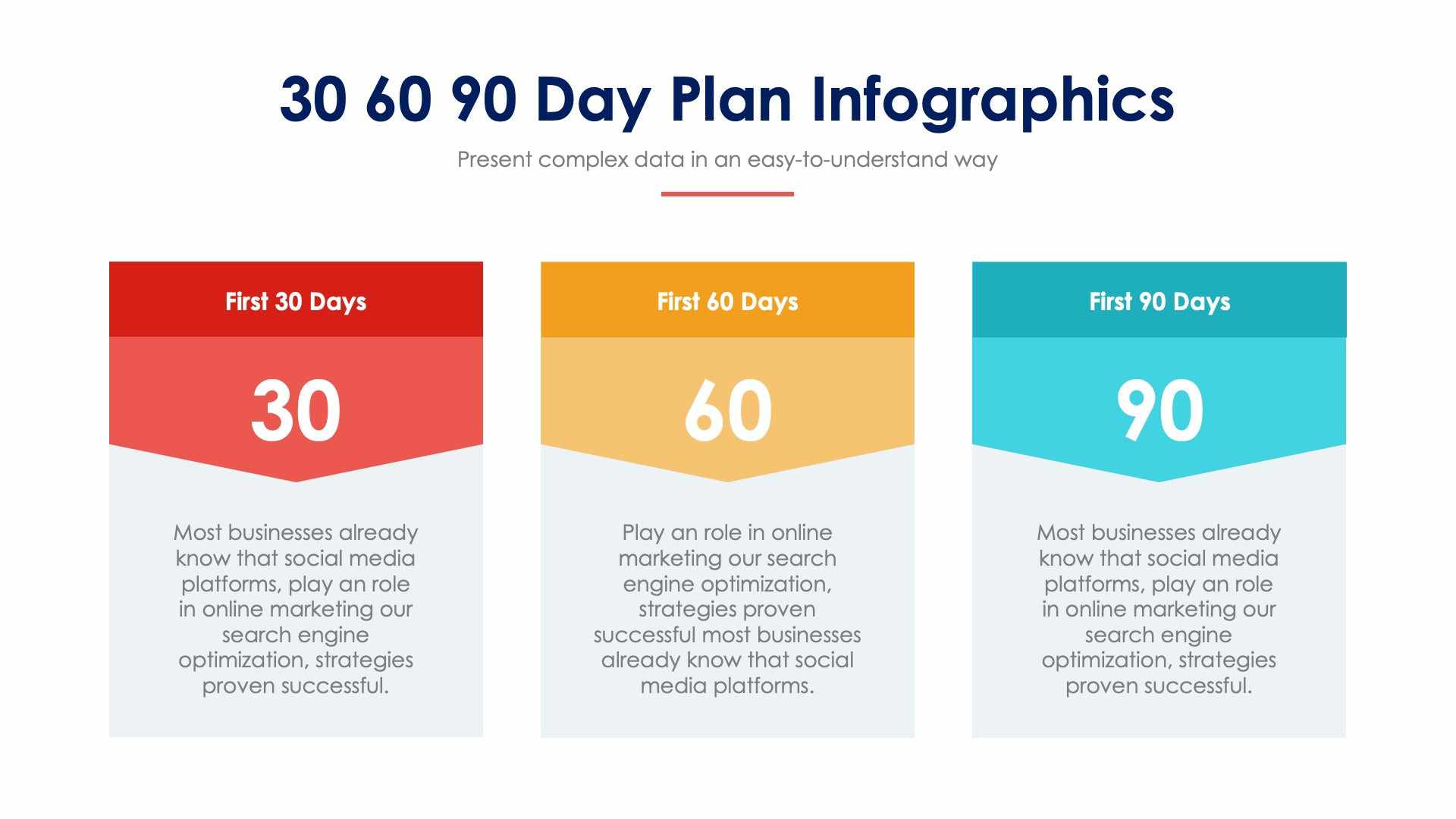 30 60 90 Day Plan Slide Infographic Template S12052103 | Infografolio