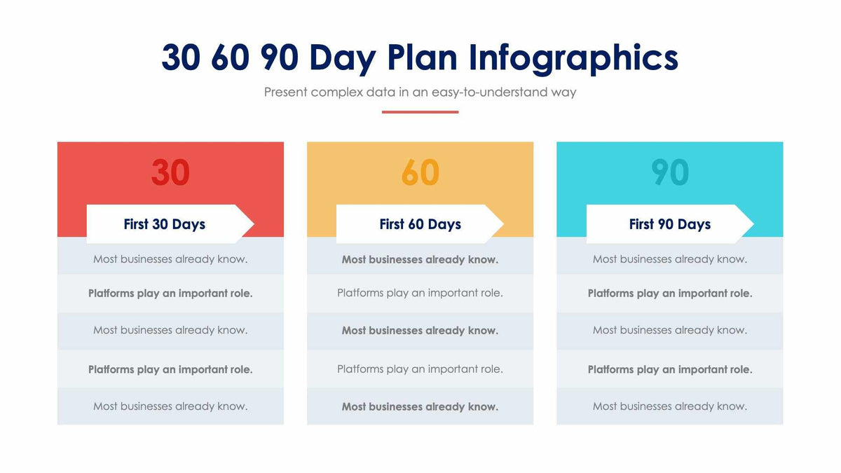 30 60 90 Day Plan Slide Infographic Template S12052107 – Infografolio