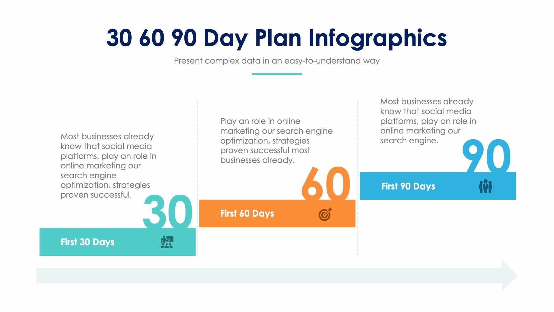 30 60 90 Day Plan Slide Infographic Template S12052119 | Infografolio