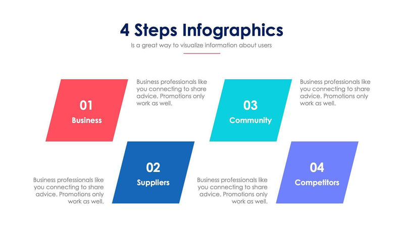 4 Steps Slides – Infografolio